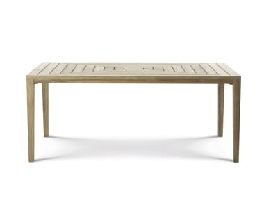 FRIENDS Rectangular wooden garden table By Ethimo