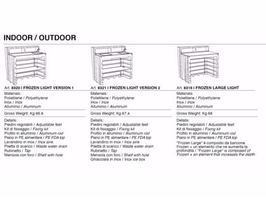 FROZEN DESK LIGHT Bar counter By Plust