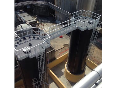 Fiberglass suspended walkway FRP WALKWAYS By M.M.