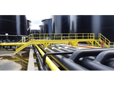 Fiberglass suspended walkway FRP WALKWAYS By M.M.