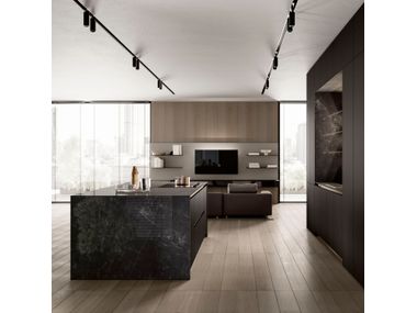 MODULA - SQUARE DOOR Fitted kitchen By Febal Casa
