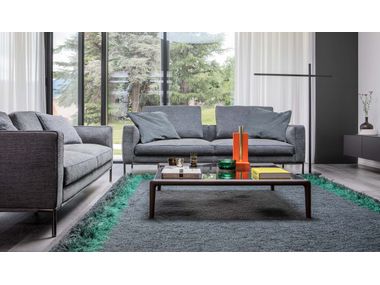 GAUDÍ Wood and glass side table By Flou | design Matteo Nunziati