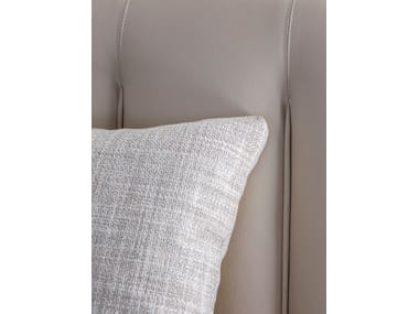 KOI Fabric double bed with high headboard By Flou