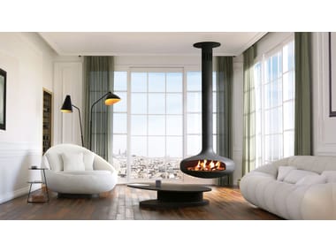DOMOFOCUS BIOÉTHANOL Central swivel hanging decorative fireplace By ...