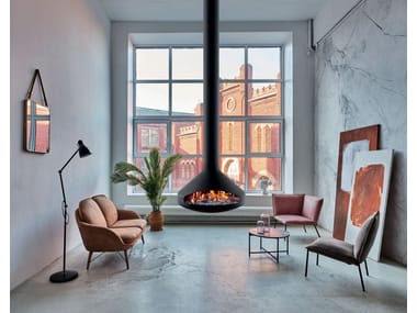 ERGOFOCUS GAS Gas hanging steel fireplace By Focus creation | design ...