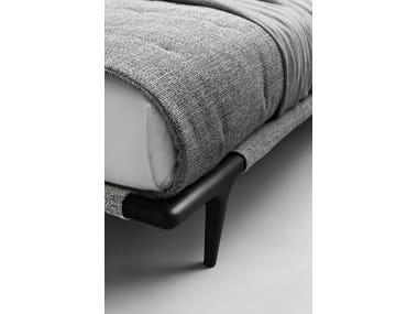 GAUDÍ Double bed with upholstered headboard By Flou