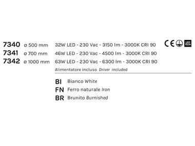 GAVIN Lámpara colgante LED By Olev | design Massimo Tonetto
