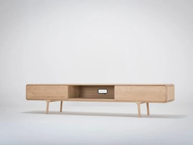 FAWN Low oak TV cabinet with drawers By GAZZDA | design Salih Teskeredzic