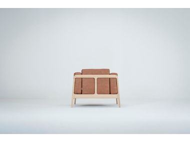 FAWN Leather armchair with armrests By GAZZDA | design Salih Teskeredzic