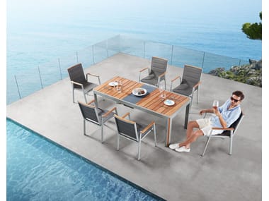GENEVA - 203110 7 pcs outdoor dining set By HIGOLD