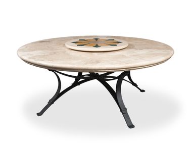 Stone Table 10 Round stone garden table By GH LAZZERINI