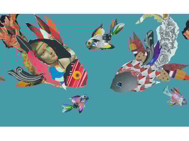 GOLDEN FISH Wall tiles By Officinarkitettura® | design Luca Artioli