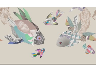 GOLDEN FISH Wall tiles By Officinarkitettura® | design Luca Artioli