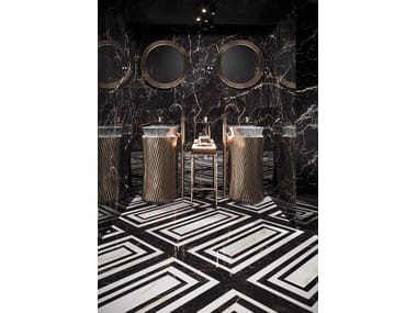 Pavimento/rivestimento in gres porcellanato effetto marmo GOLDEN PURE ...