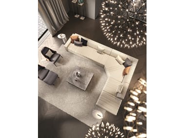 Low wooden and marble coffee table GRAND Q Grand Collection By Capital ...