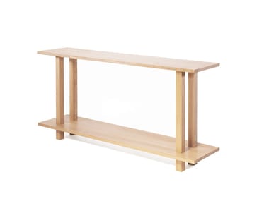 GRANDE CONSOLE HAUTE | Wooden console table By Objets Architecturaux design 50/01