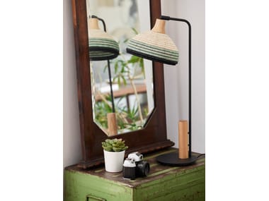 GRASS LED abacá table lamp with fixed arm By Forestier | design Jette ...