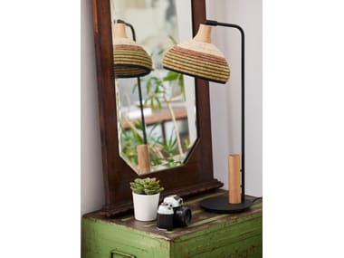 GRASS LED abacá table lamp with fixed arm By Forestier | design Jette ...