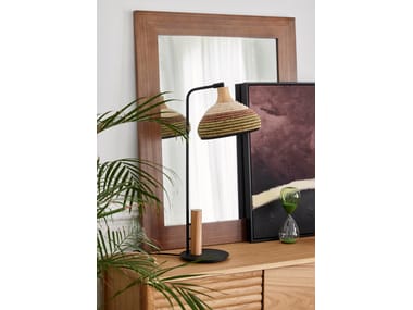 GRASS LED abacá table lamp with fixed arm By Forestier | design Jette ...