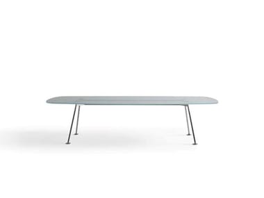 GRASSHOPPER Rectangular natural stone meeting table By Knoll | design ...