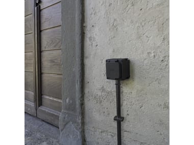 WALLBOX OUTDOOR BLACK Electrical box By Genuit