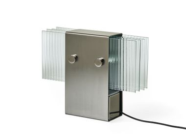 VEIL Glass and metal table lamp By Gianfranco Ferré Home