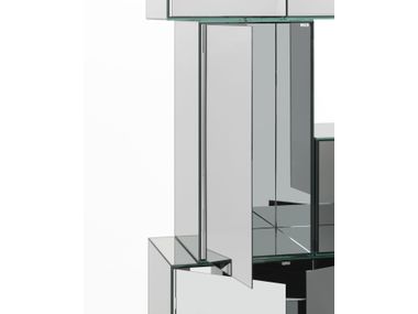 QUANTUM Modular crystal bookcase By Glas Italia | design Piero Lissoni