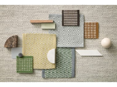 Wool rug with geometric shapes HÄGGÅ By Kasthall design Gunilla ...