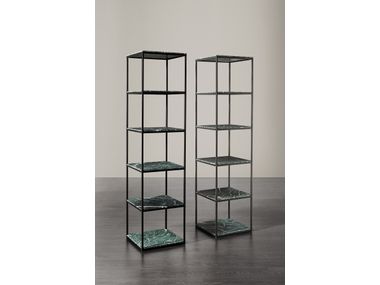 HARDY Open freestanding metal bookcase By Meridiani | design Andrea Parisio