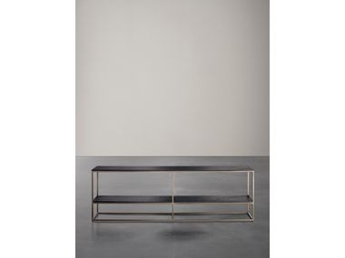 HARDY | Console table with shelving Rectangular wooden console table ...
