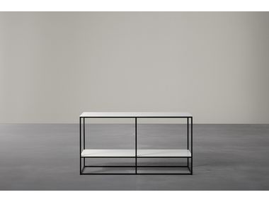HARDY | Console table with shelving Rectangular wooden console table ...