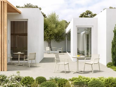 HEATHER Garden chair with syntetic fibre seat By VINEKO