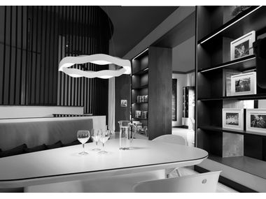 LED indirect light pendant lamp HELLO By Grok design Josep Patsí