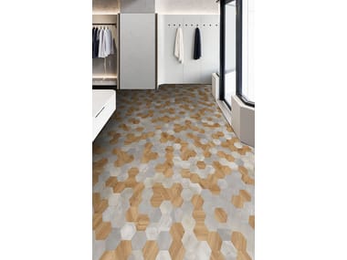 LVT flooring STUDIO MOODS - HEXAGON By IVC Commercial
