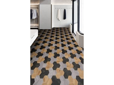 LVT flooring STUDIO MOODS - HEXAGON By IVC Commercial