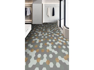 LVT flooring STUDIO MOODS - HEXAGON By IVC Commercial