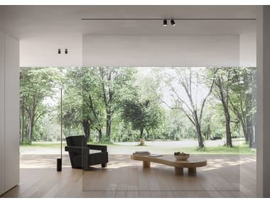 HILOW LINE LED Nero Marquina marble floor lamp with dimmer By PANZERI ...