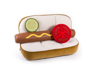HOT DOG SOFA Fabric small sofa By Seletti