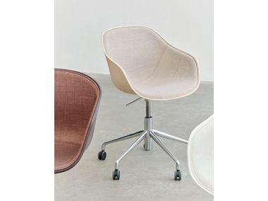 ABOUT A CHAIR AAC52 Swivel height-adjustable upholstered chair By Hay ...