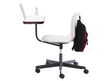 SIXE LEARN Training chair with 5-spoke base with writing tablet By Howe ...