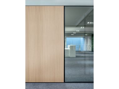 I-WALLFLUSH Glass office partition By FANTONI