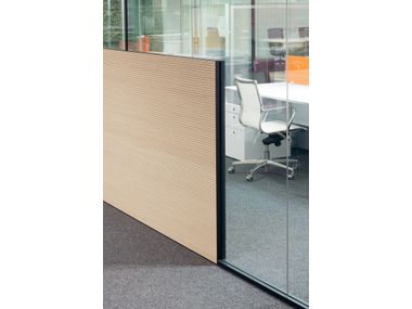 I-WALLFLUSH Glass office partition By FANTONI