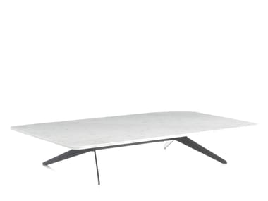 IMPERIOUS Table basse rectangulaire en marbre By ENNE | design Maurizio Manzoni