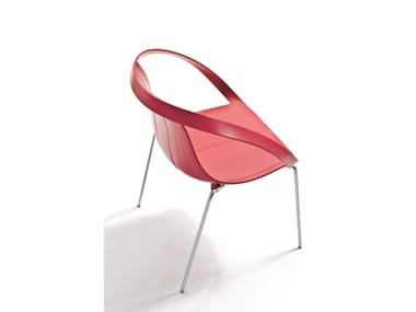 IMPOSSIBLE WOOD | Chair with armrests By Moroso design Doshi Levien