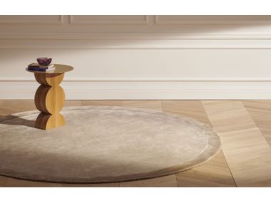 IN TOUCH Solid-color round fabric rug By Cassina
