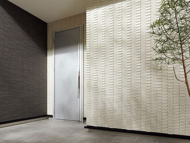 RHYTHMIC II Indoor/outdoor ceramic 3D Wall Cladding By INAX