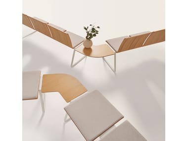 LIN WOOD Beam seating By INCLASS