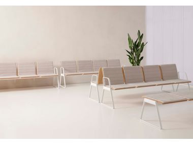 LIN WOOD Sled base oak reception chair By INCLASS | design Alegre Design