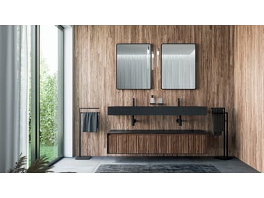 TENNO Miroir mural avec cadre pour salle de bain By INDA®