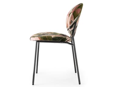 Upholstered fabric chair INES By Calligaris design Busetti Garuti Redaelli